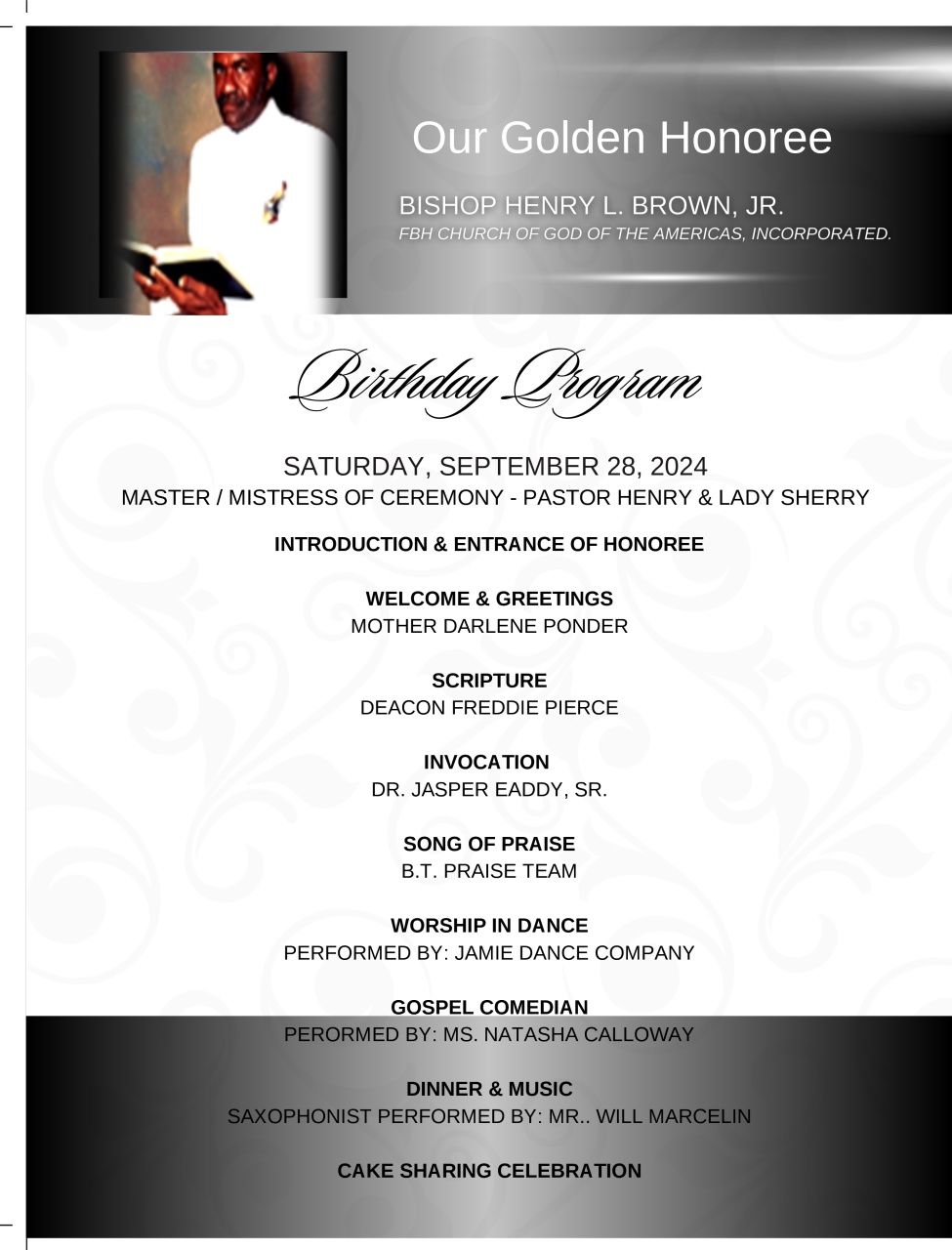 Bishop Brown's 90th Birthday Party Celebration