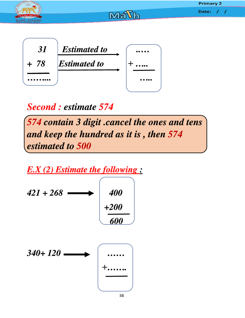 math primary 2 second part_Neat