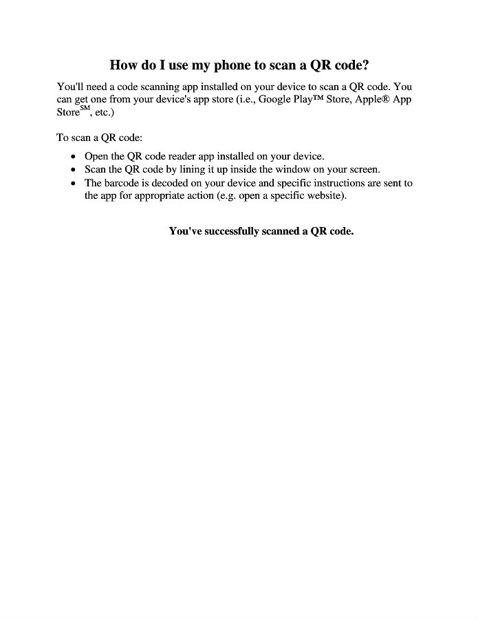 How To Scan a QR Code