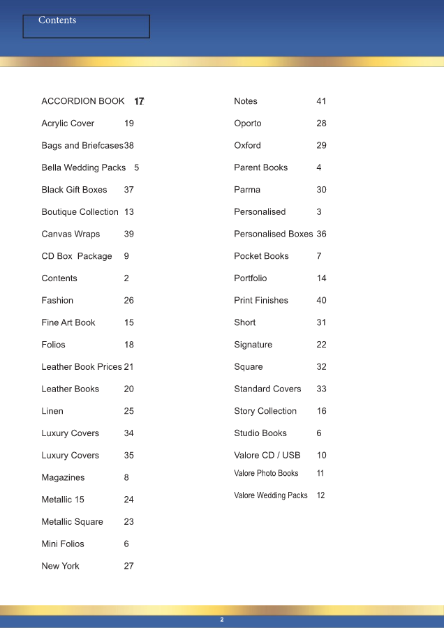 Photostorie Euro Price List