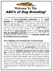 ABC's of Dog Breeding