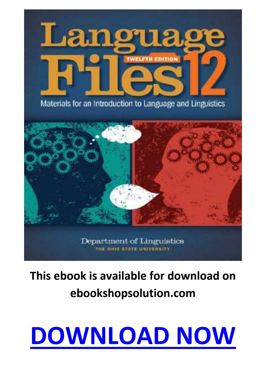 Language Files 12th Edition Pdf