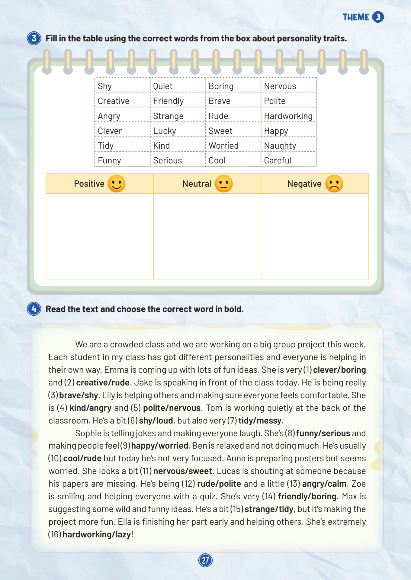 WORKBOOK THEME 3