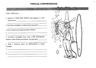 PARALLEL COMPREHENSION