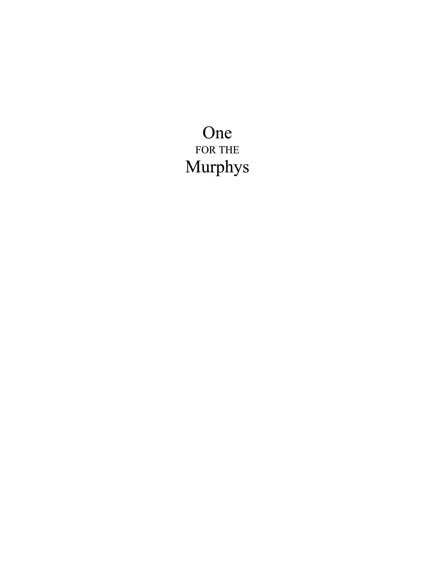 One for the Murphys