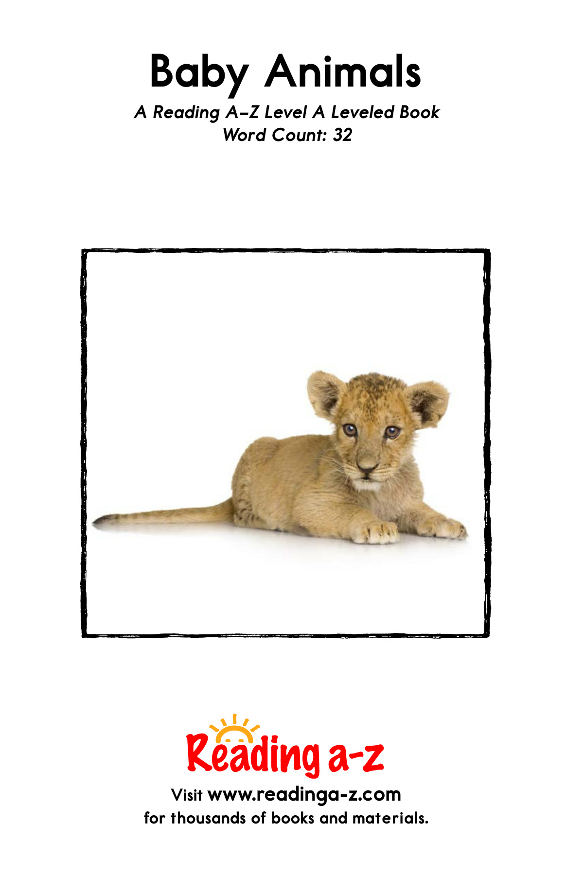 CEC_LEVELED BOOK A_BABY ANIMALS