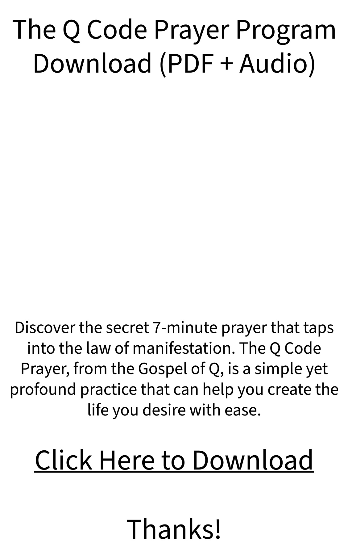 Q Code Prayer Program PDF Book Download (Free Preview Available)?