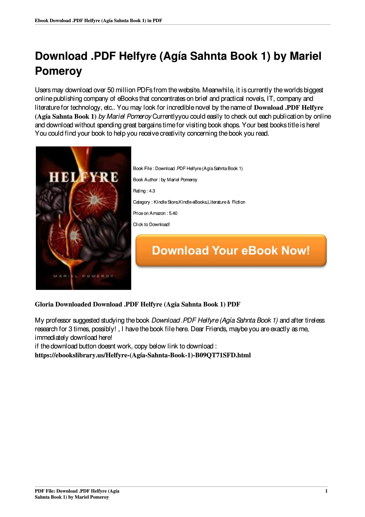 Helfyre Read Online Free Books