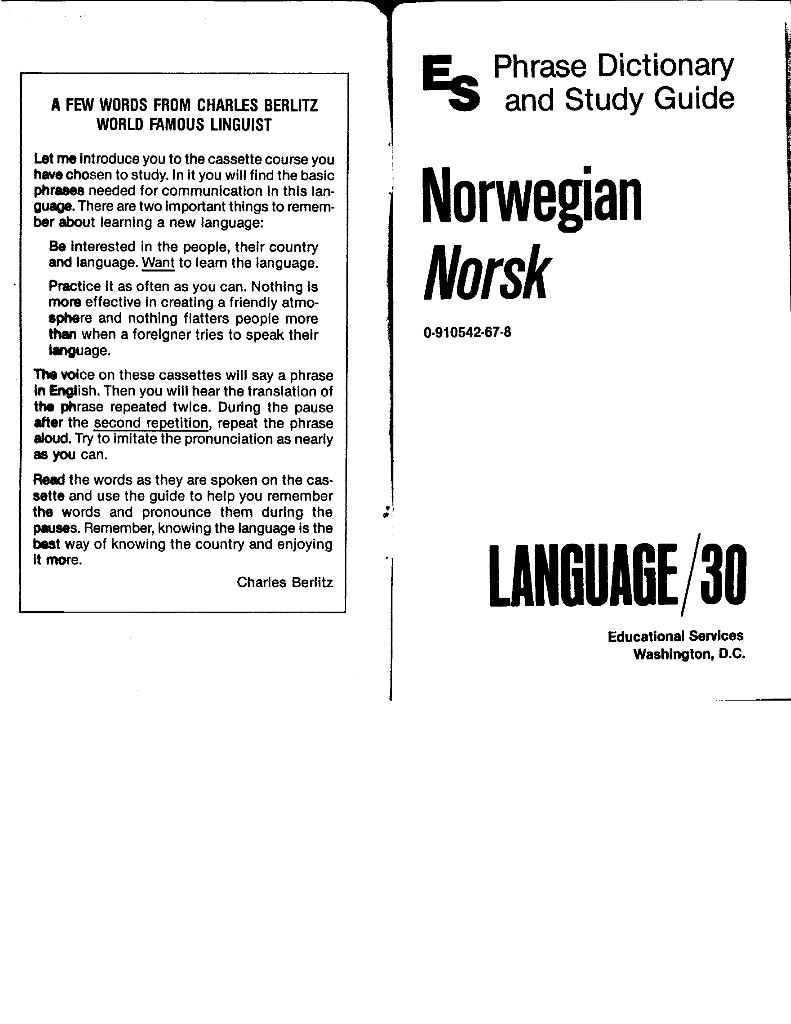 01 berlitz language 30 norwegian phrase dictionary and study guide