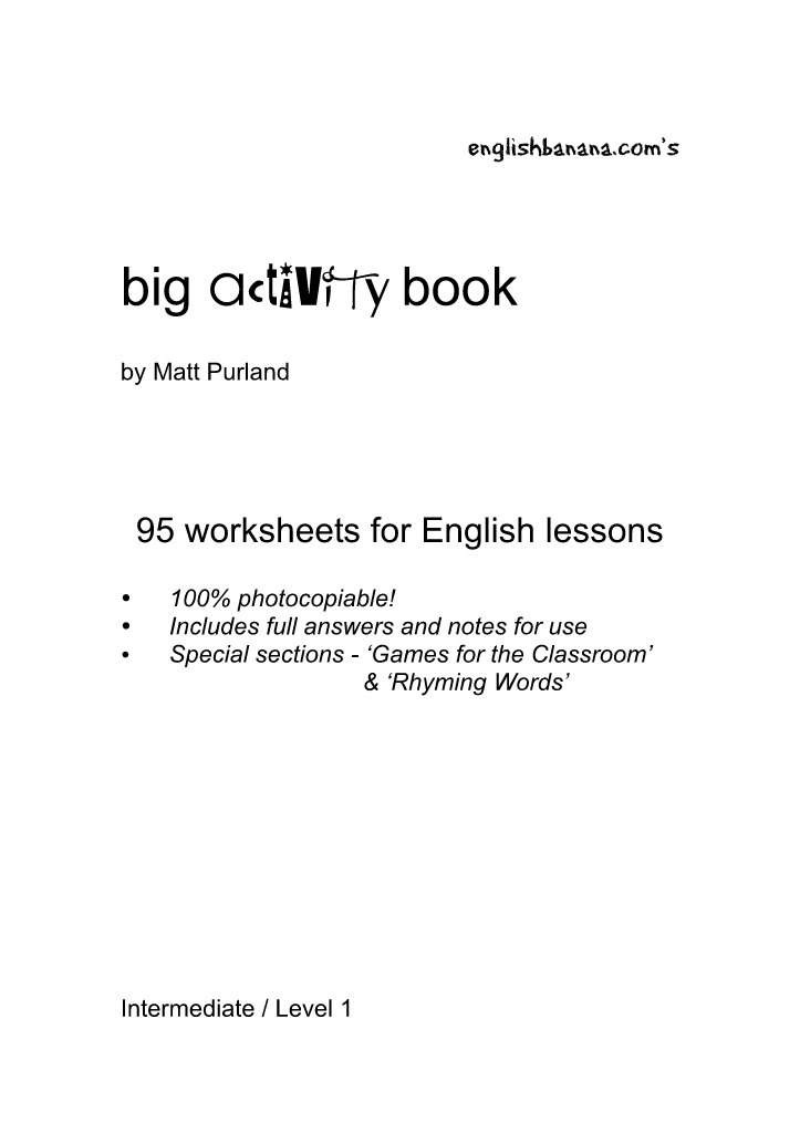 teaching resources - 95 worksheets for english lessons(4)