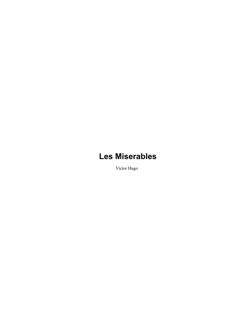 Les Miserables