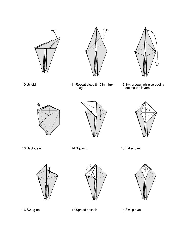 coleccion de origami-papiroflexia planos de desarrollo y fotos