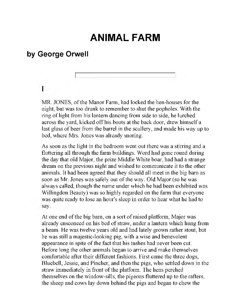 Animal Farm by George Orwell