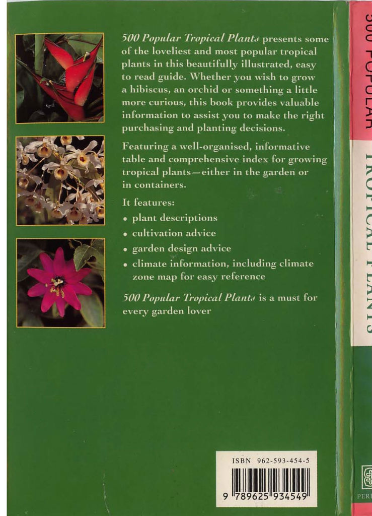Periplus Editions 500 Popular Tropical Plants 2001