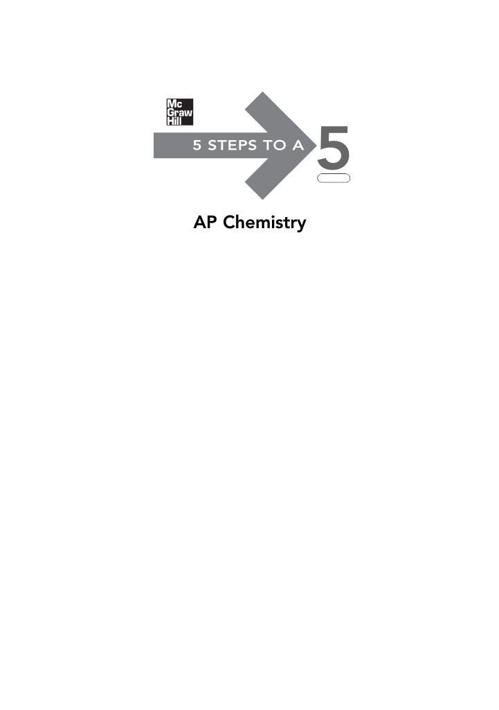 5 Steps to a 5 AP Chemistry