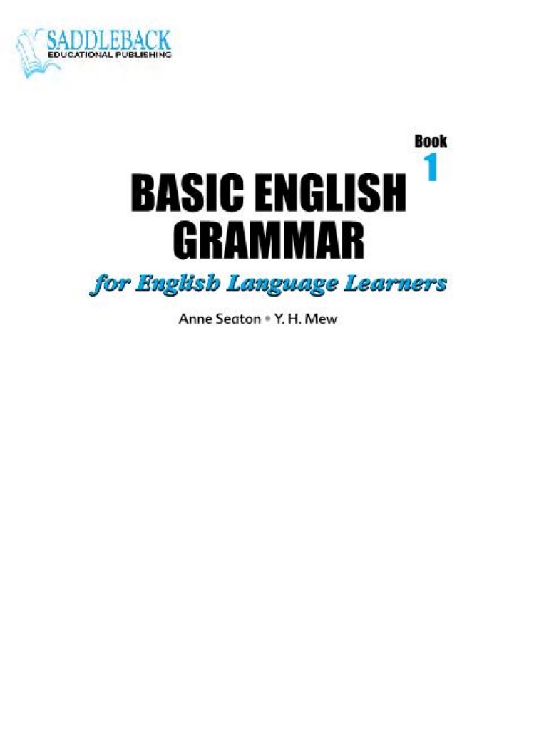 Basic English Grammar Book 1