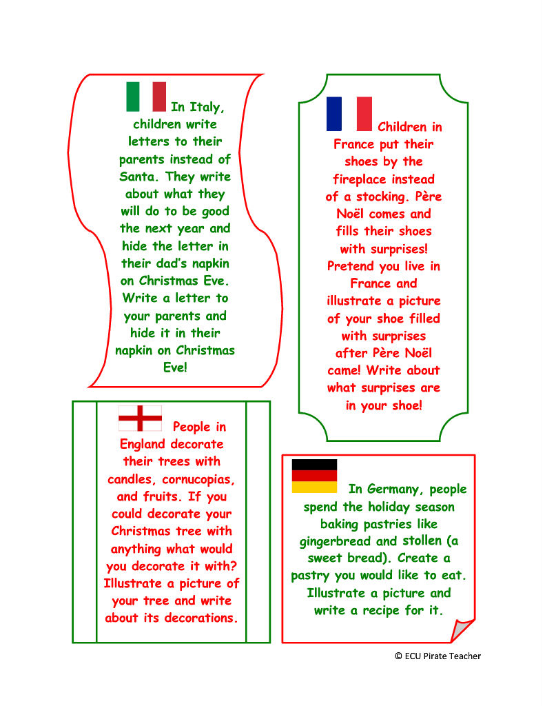 ChristmasAroundtheWorldFactsandWritingPromptsFREEBIE
