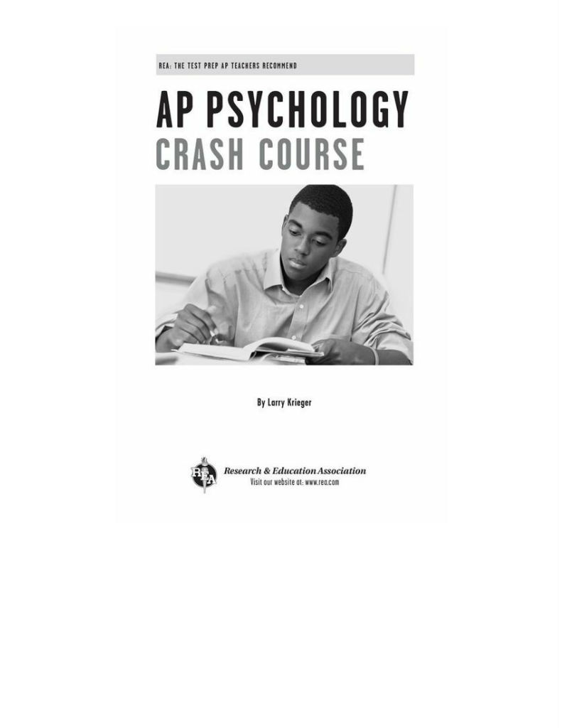 AP Psychology Crash Course (Advanced Placement (AP) Crash Course)