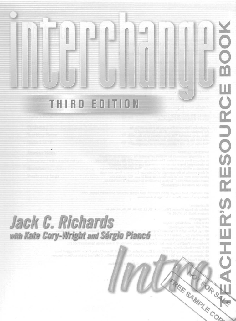 interchange intro teacher's resource book (3rd ed )