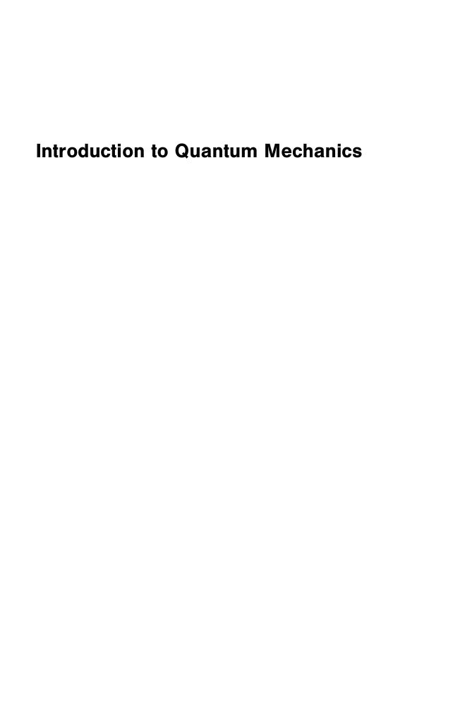 INTRODUCTION TO QUANTUM MECHANICS