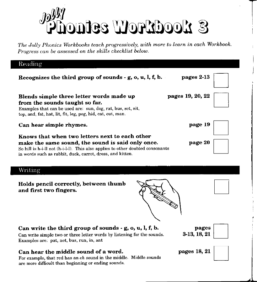 jolly phonics workbook 3 [g o u l f b]
