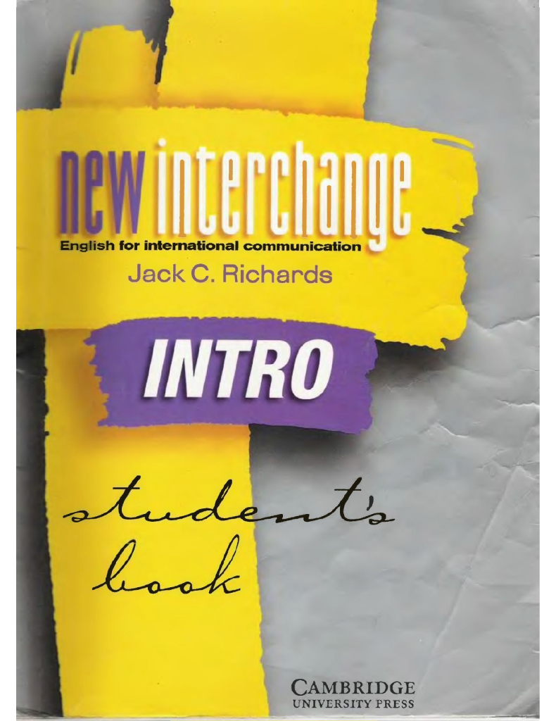 new interchange intro student book