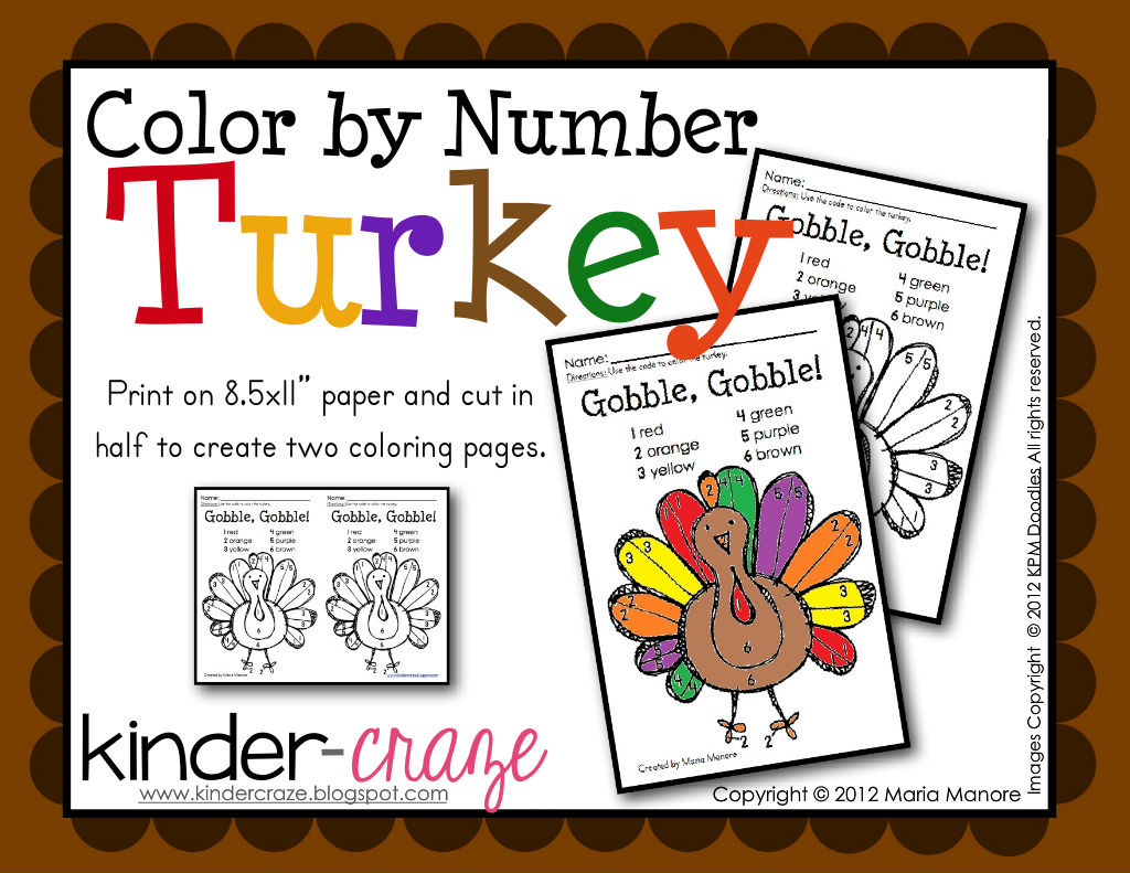 Turkey color by number