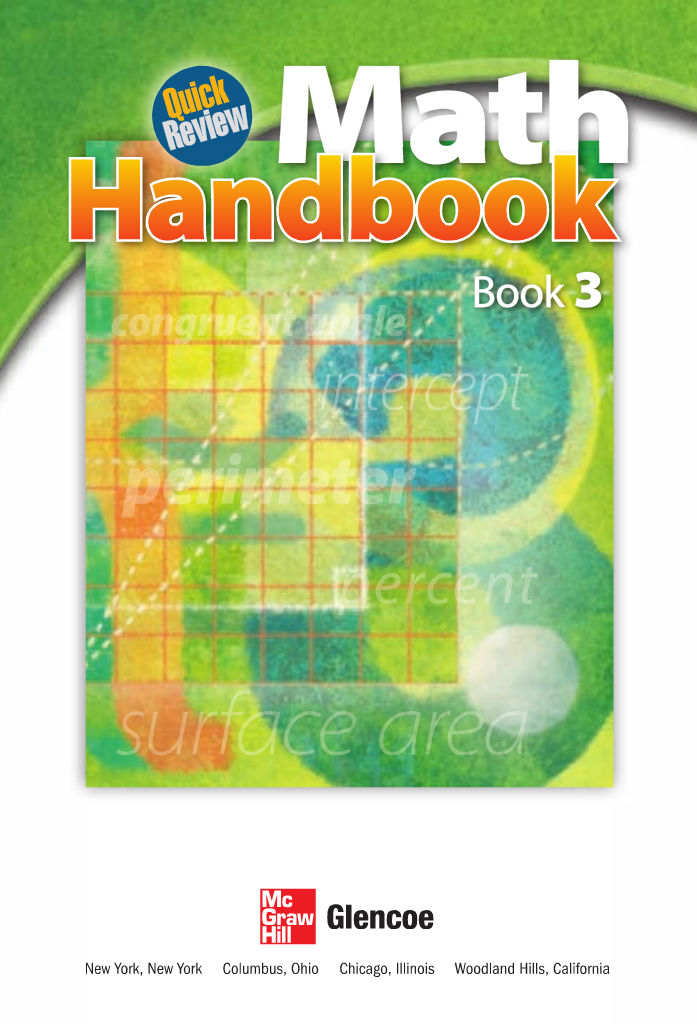 Quick Review Math Handbook, Book 3