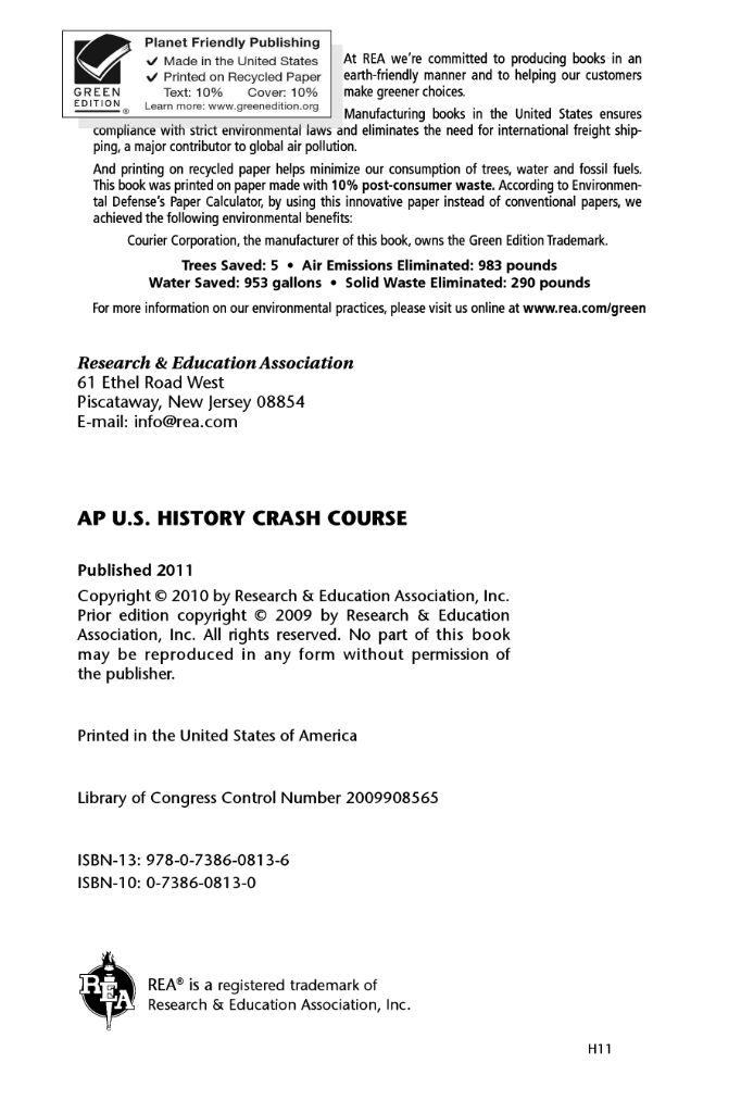 AP U.S. History Crash Course