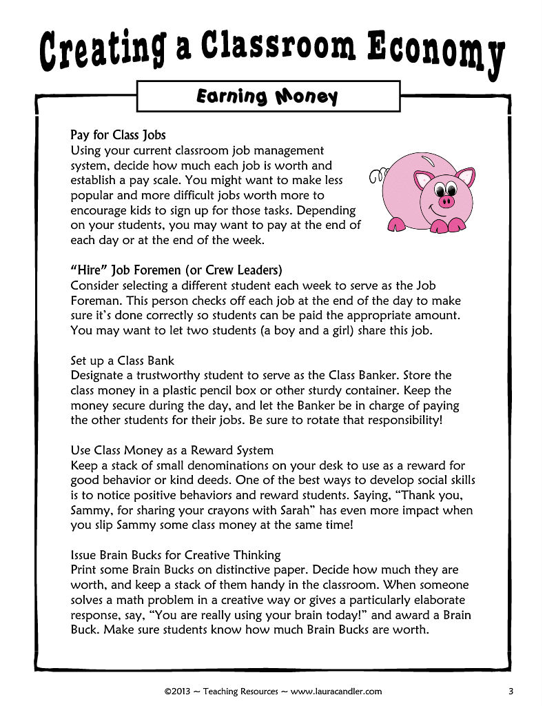 Classroom Economy