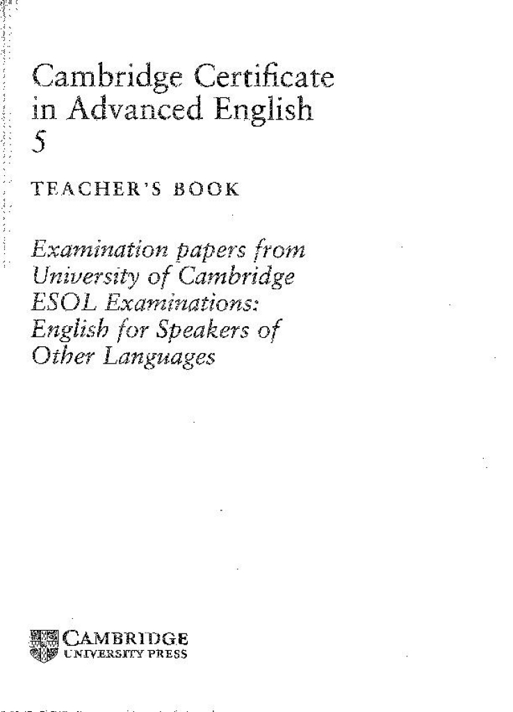 cae tests 5 (teacher's book)