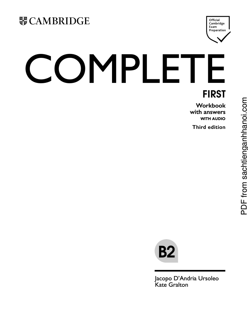 Complete First B2 (third edition) Workbook