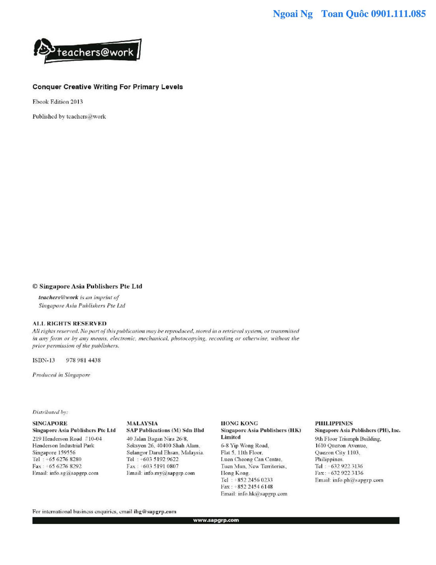CONQUER CREATIVE WRITING 2