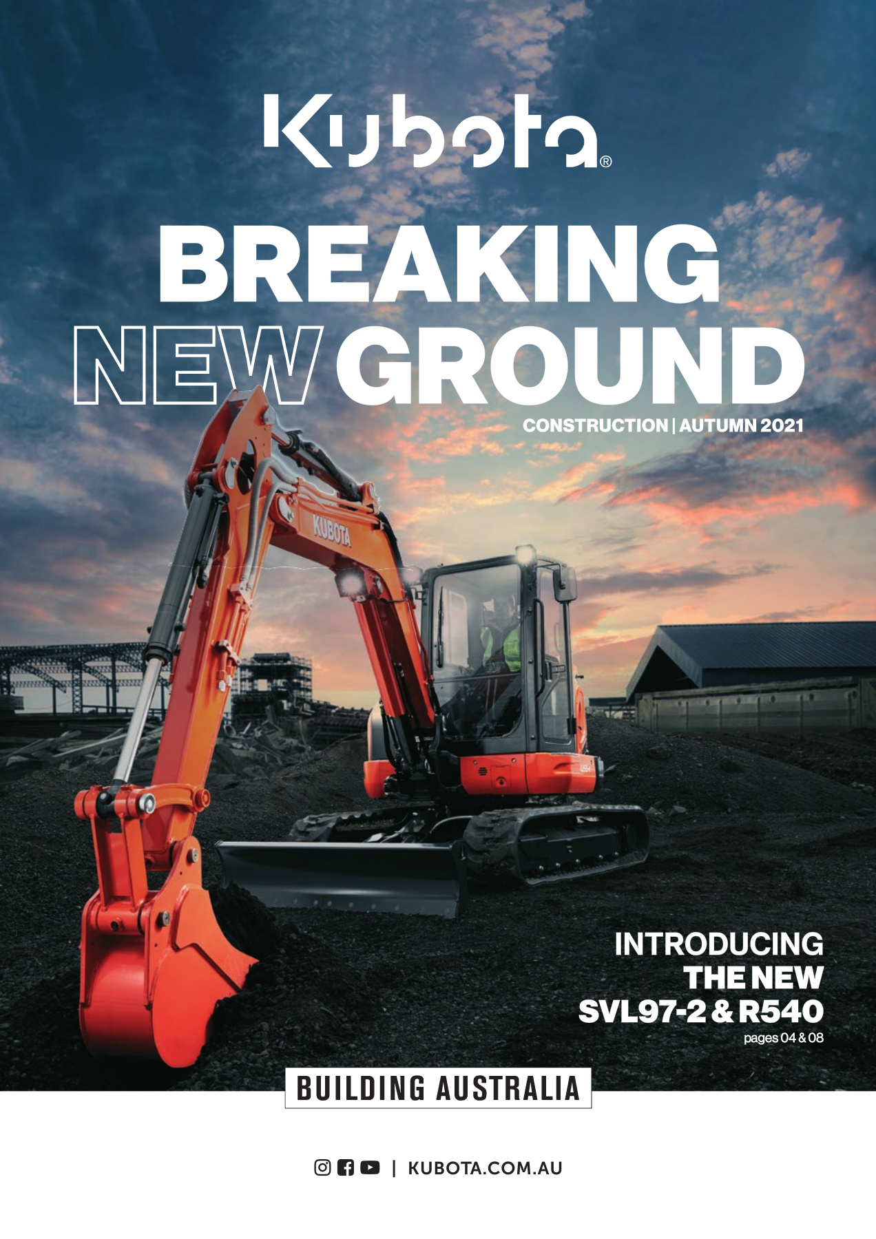 Afiche De Mantenimiento De Kubota Tranqueras Abiertas Para Visitar La