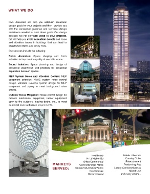 RML Acoustics_Architectural Acoustic Design Brochure