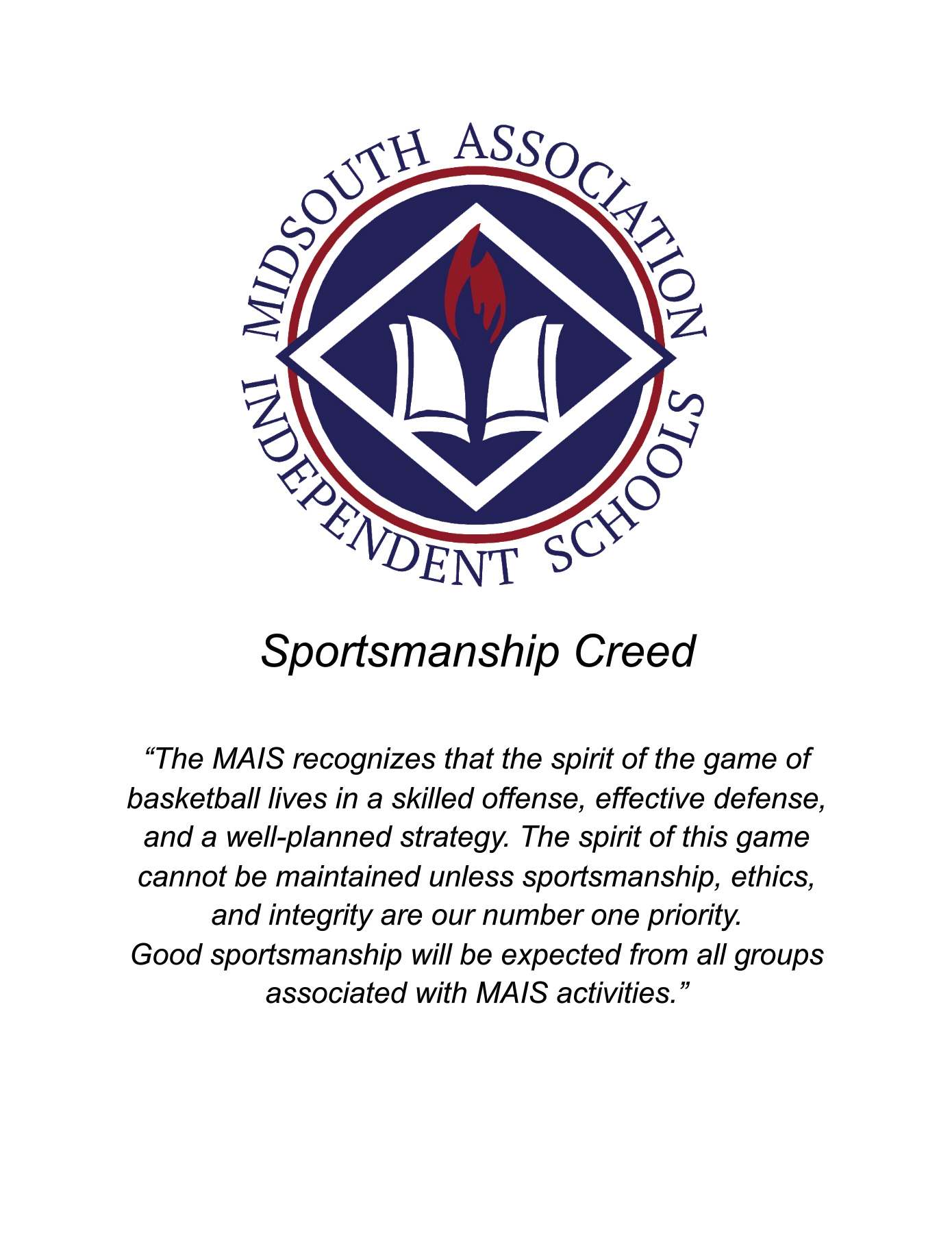 2021 MAIS 4A STATE BASKETBALL TOURNAMENT PROGRAM