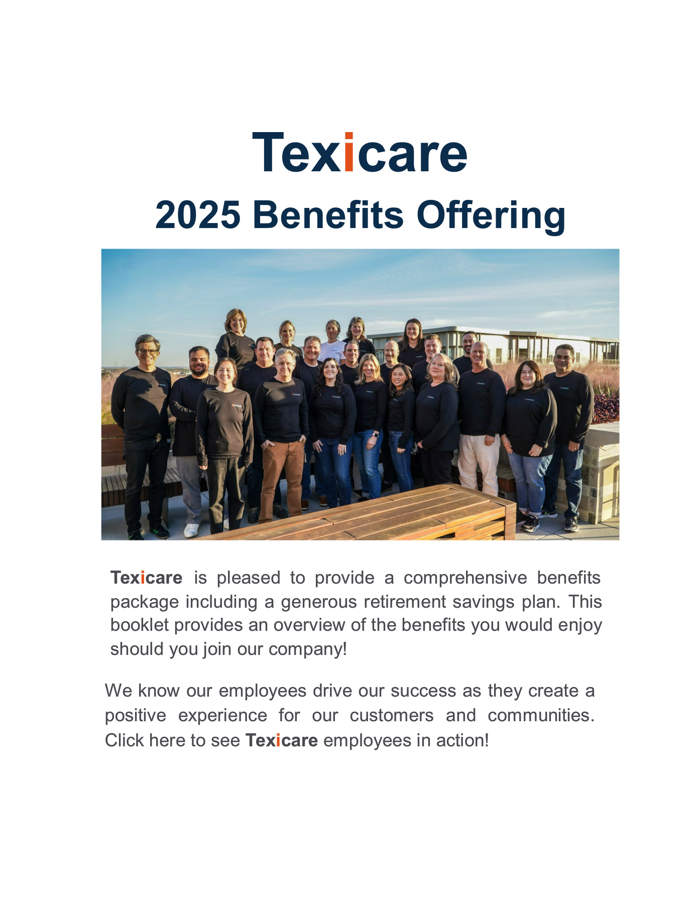 2025 Texicare Benefits Overview - Exempt Staff