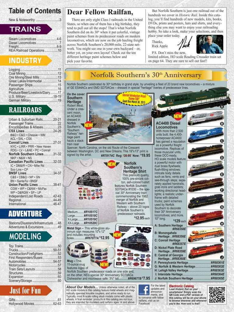 Historic Rail Online Catalog