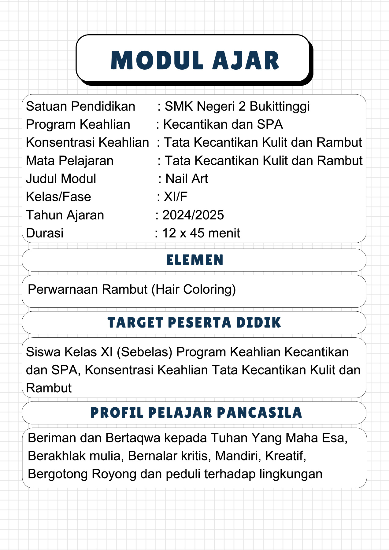 Modul Ajar Nail Art