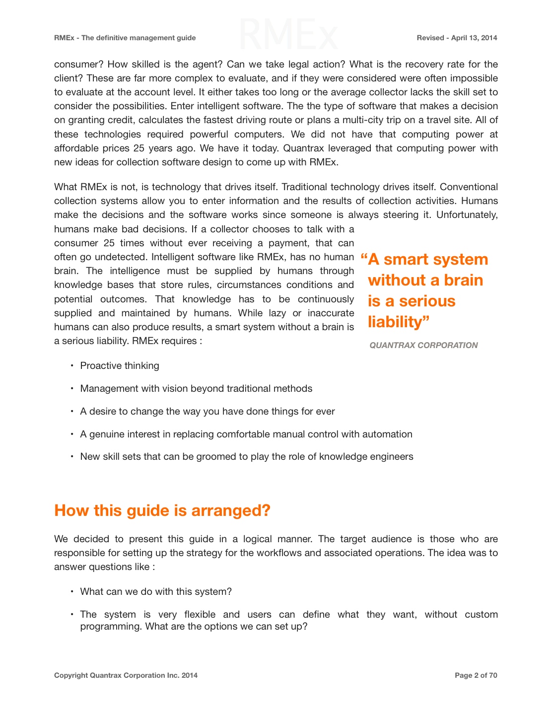 RMEx - The definitive management guide